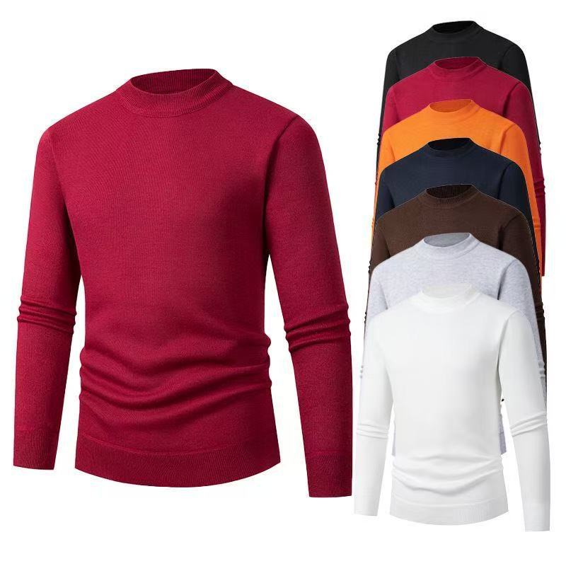 Herren Hochwertiger Strickpullover mit modernem Stehkragen Heidi-Mode ...