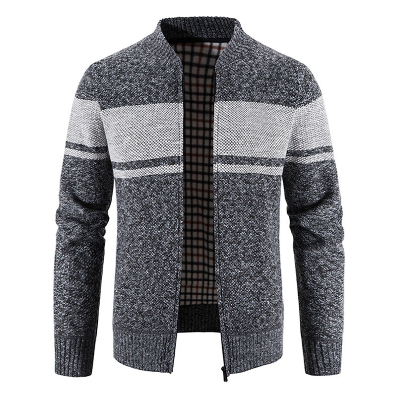 Herren modische Strickjacke mit strukturiertem Design Heidi-Mode ...