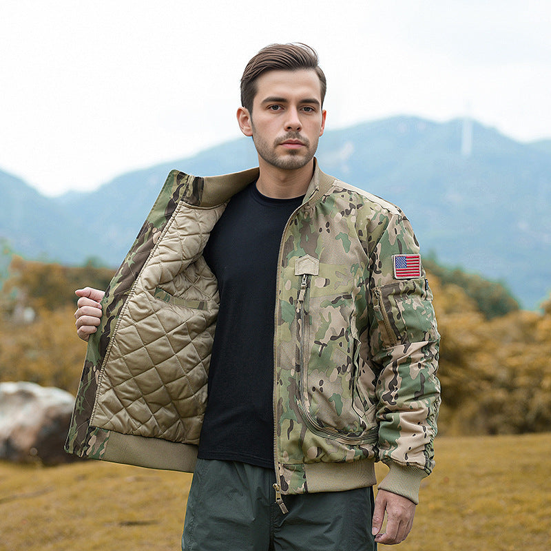 Herren modische Bomberjacke mit isolierendem Innenfutter und ...